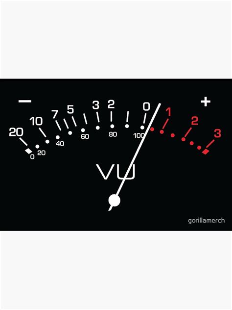 Vu Meter Sound Engineer Hi Fi Enthusiast Poster By Gorillamerch Redbubble
