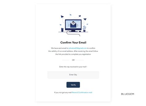 Confirm Your Email Ui Design On Behance