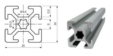 Aluminium Extrusion 20x20 Assorted Length Eezee
