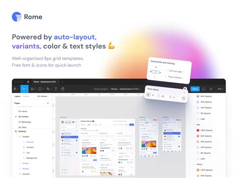 ⚡ New Product — Rome Ui Kit For Figma Mobile Desktop Templates By