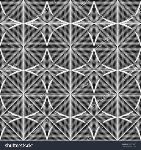 Design Seamless Monochrome Octagon Pattern Abstract Stock Vector