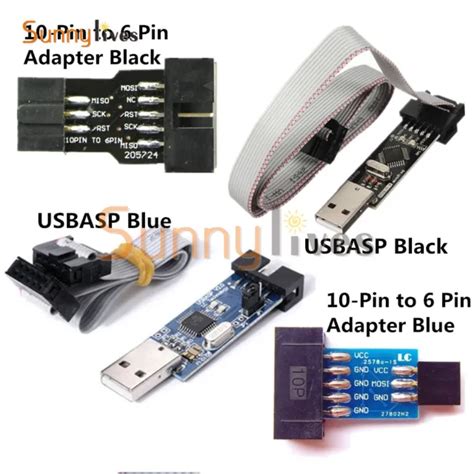 10 Pin Convert To 6 Pin Adapter Boardusbasp Avrisp Usbisp Programmer