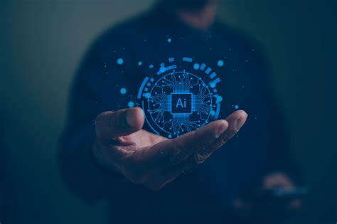Ai 기술 인공 지능 인공 지능을 사용하는 사람들 스마트 로봇 기술을 사용하여 명령 프롬프트를 입력하여 무언가를 만들고 미래의