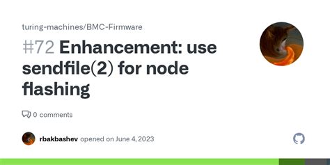 enhancement use sendfile 2 for node flashing · issue 72 · turing