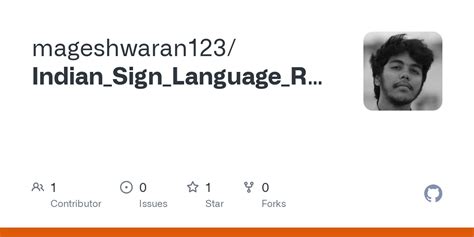 github mageshwaran123 indian sign language recognition
