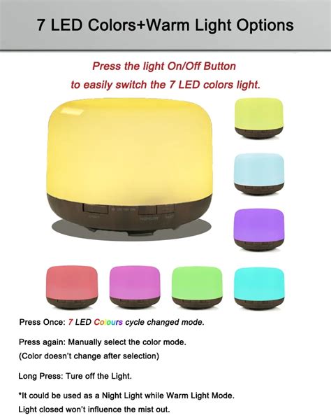 high quality 500ml humidifier oil diffuser aromatherapy diffuser