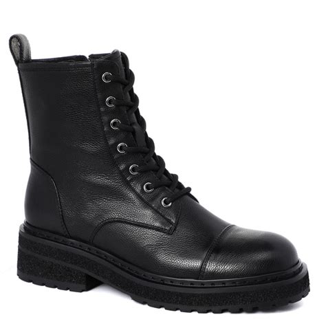 Ботинки Женский Tendance Натуральная кожа черный размер 40 Демисезон R средняя Толстый каблук