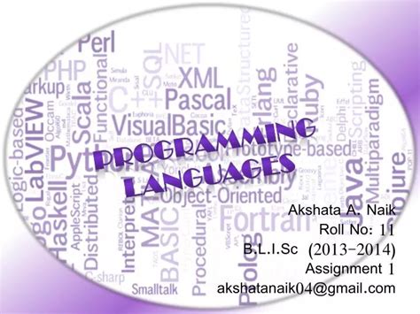 Ppt Programming Languages Powerpoint Presentation Free Download Id