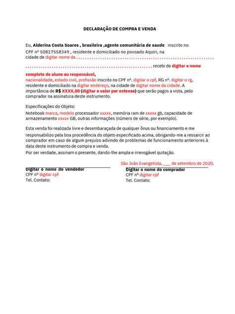 Modelo Declaracao Compra E Venda 1 Pdf 20240412 133245 0000 Pdf