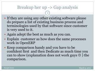 How To Implementation Open Erp Pdf PPT