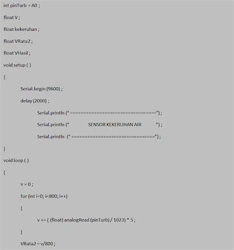 Arduino Dan Turbidity Sensor Mode Analog