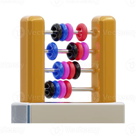 3d Abacus Counting Elementary School Tool Math Counter 49501023 Png