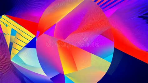 Abstract Colorful Geometric Shapes Background Loop Stock Footage Video Of Shapes Abstract