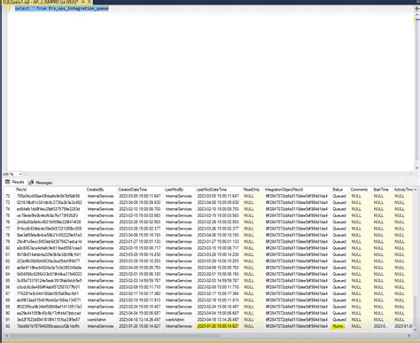 Integration Queue Stuck With Running Status