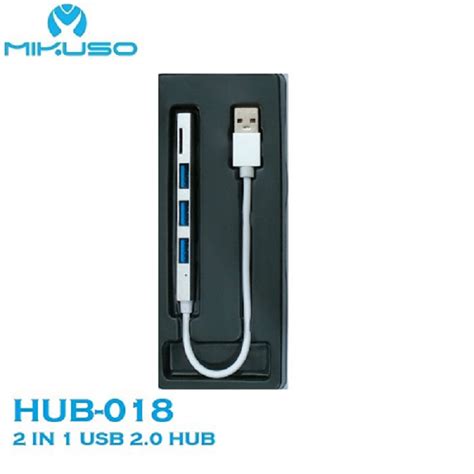Mikuso Usb 2 0 Type A Multi Functional 3 Port Usb Card Reader Hub Hub 018