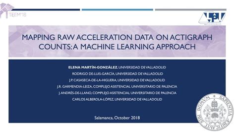 Mapping Raw Acceleration Data On Actigraph Counts A Machine Learning
