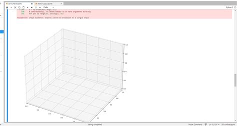 Python Problem When I Plot A 3d Surface With Matplotlib Stack Overflow