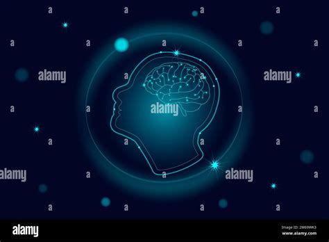 Artificial intelligence brain robotic system vector Stock Vector Image & Art - Alamy