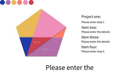 Colorful Origami Piece Of Paper With Colored Circles Google Slide Theme And Powerpoint Template