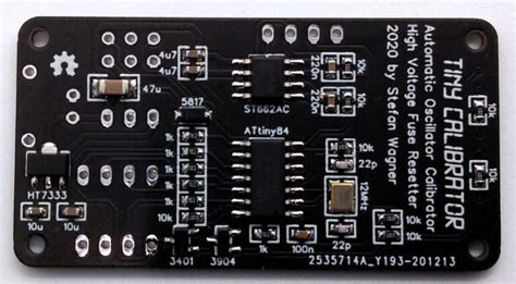 attiny84 osc calibrator and high voltage fuse resetter electronics lab