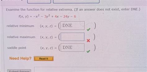 Solved Examine The Function For Relative Extrema If An