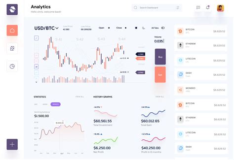 Cryptocurrency Dashboard UI Concept By AR Shakir