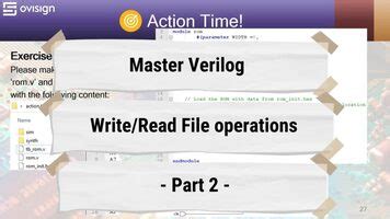 Master Verilog Write Read File Operations Part 2 Ovisign