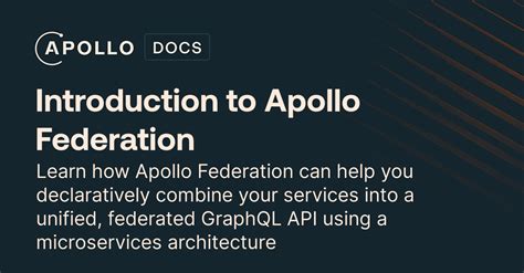 Introduction To Apollo Federation Apollo Graphql Docs