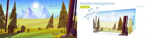 257 Parallax Scrolling Effect Vector Images Depositphotos