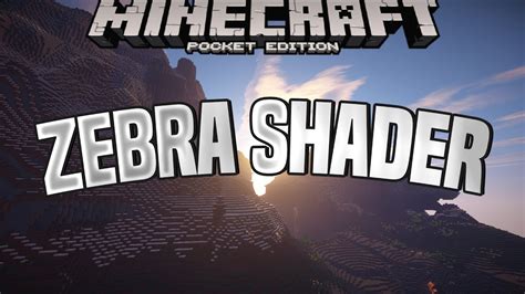 zebra shader best mcpe shaders for 1 16 1 15 1 14 no lag youtube