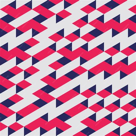 Free Vector Red Geometric Seamless Pattern Abstract Background Vector Illustration