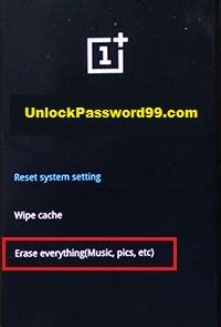 Hard Reset OnePlus Mobile When You Forgot Password