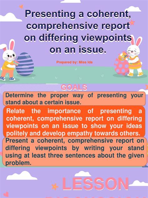 Presenting Coherent And Comprehensive Report Of An Issue Pdf