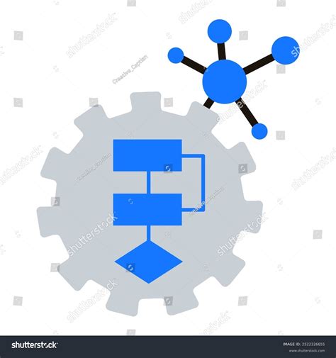 Process Flow Diagram Gear Process Diagram Stock Vector Royalty Free 2522326655 Shutterstock
