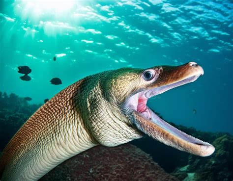 The Pelican Eel Closeup View Stock Illustration Illustration Of Prey Teeth 320629305