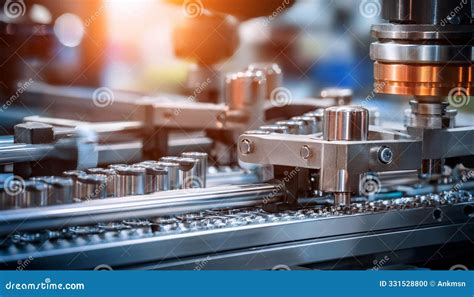 Manufacturing Assembly Line In Operation Representing Industrial Processes Efficiency And