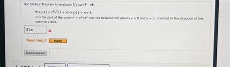 solved use stokes theorem to evaluate ∬s curl f ds