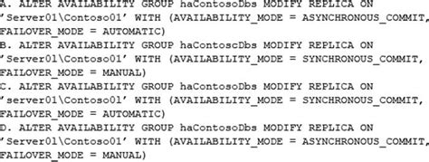 Which Transact Sql Statement Should You Use Exam4training