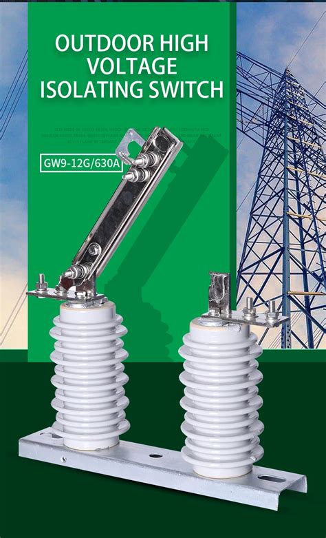 Outdoor Ac High Voltage Switch Isolator 3 Phase Power Isolator Switch 1250a Disconnect Switches