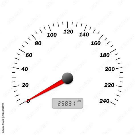 Car Speedometer Interface Stock Vector Adobe Stock
