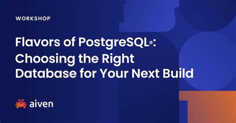 🚨24 Hours To Go Until Our Postgresql Webinar🚨 Aiven