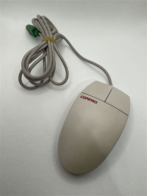 Used Vintage Compaq Ps2 Beige M S34 337416 001 Computer Mouse Ubb Threads