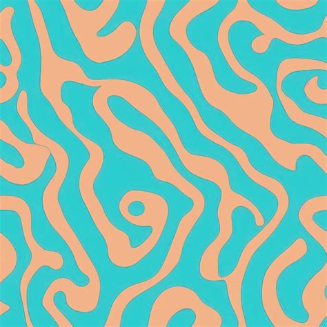 Premium Photo Soft Hues Organic Forms Abstract Seamless Pattern