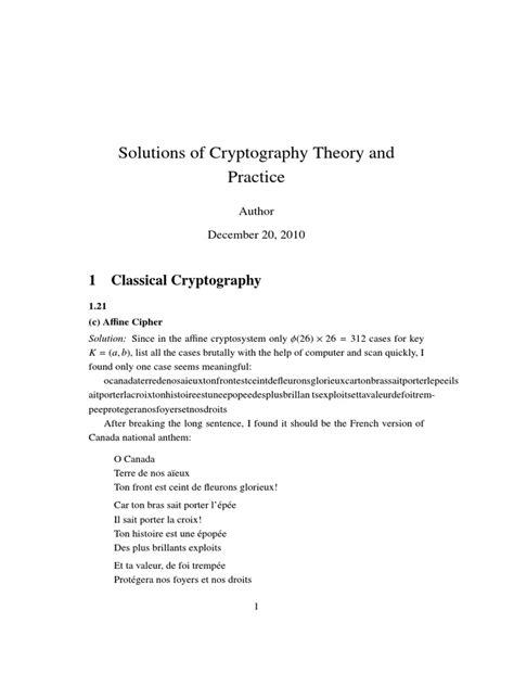 solutions cryptography theory and practice pdf cryptography number theory