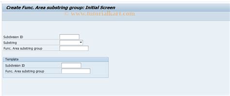 FM FNSUB SET SAP Tcode Create Func Area Substrings Group
