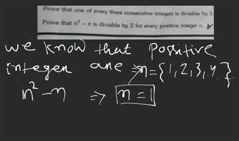 Prove That One Of Every Three Consecutive Integers Is Divisible By 3pro