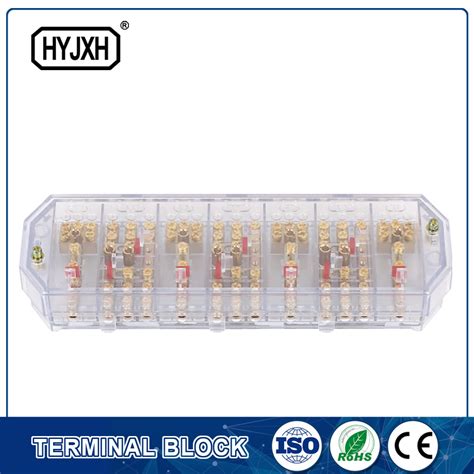 Three Phase Four Wire Energy Measuring Terminal Block Wire Connector Block And 2 Pole Terminal