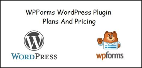 Wpforms Wordpress Plugin Plans And Pricing My Blog Master