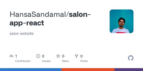 GitHub HansaSandamal Salon App React Salon Website