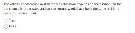 solved the validity of difference in differences estimation
